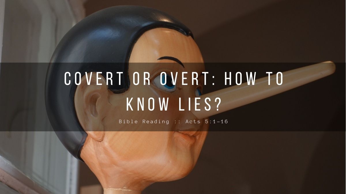 Covert or Overt: How To Know Lies?