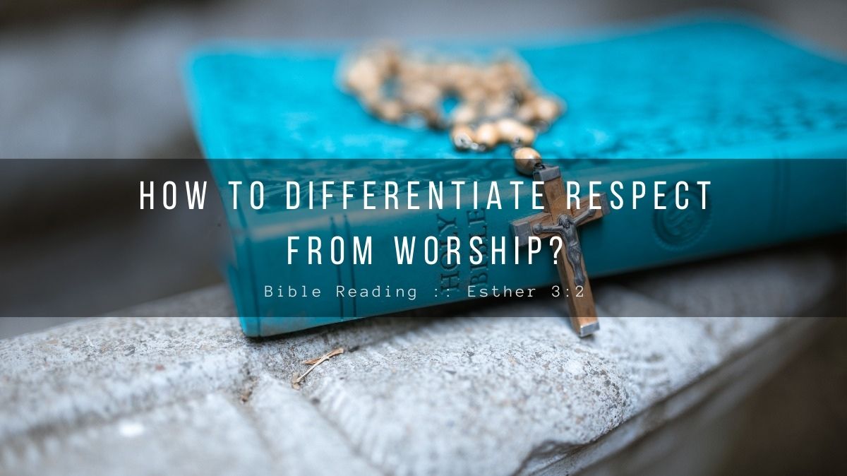 How To Differentiate Respect From Worship?